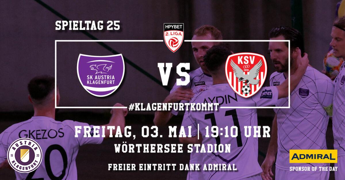 Zeit für die Revanche • SK Austria Klagenfurt - Vereinshomepage